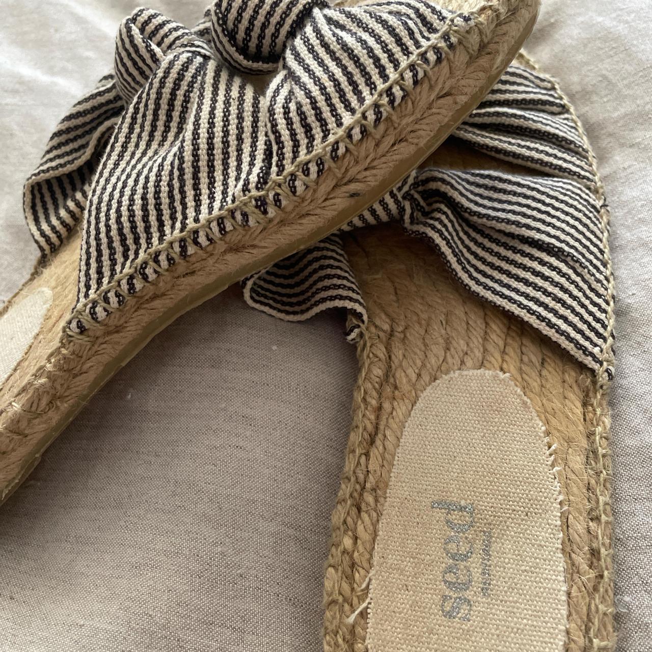 Seed espadrille flat sandals size 38 Only worn once... | Depop