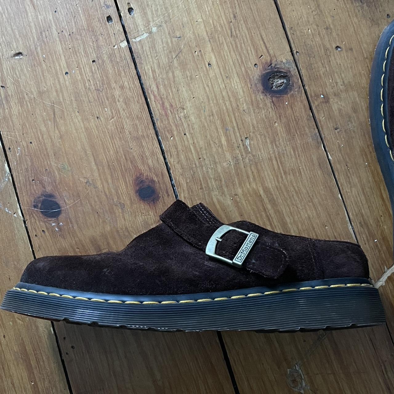 Dr. Martin brown suede clogs Size 10 US very good... - Depop