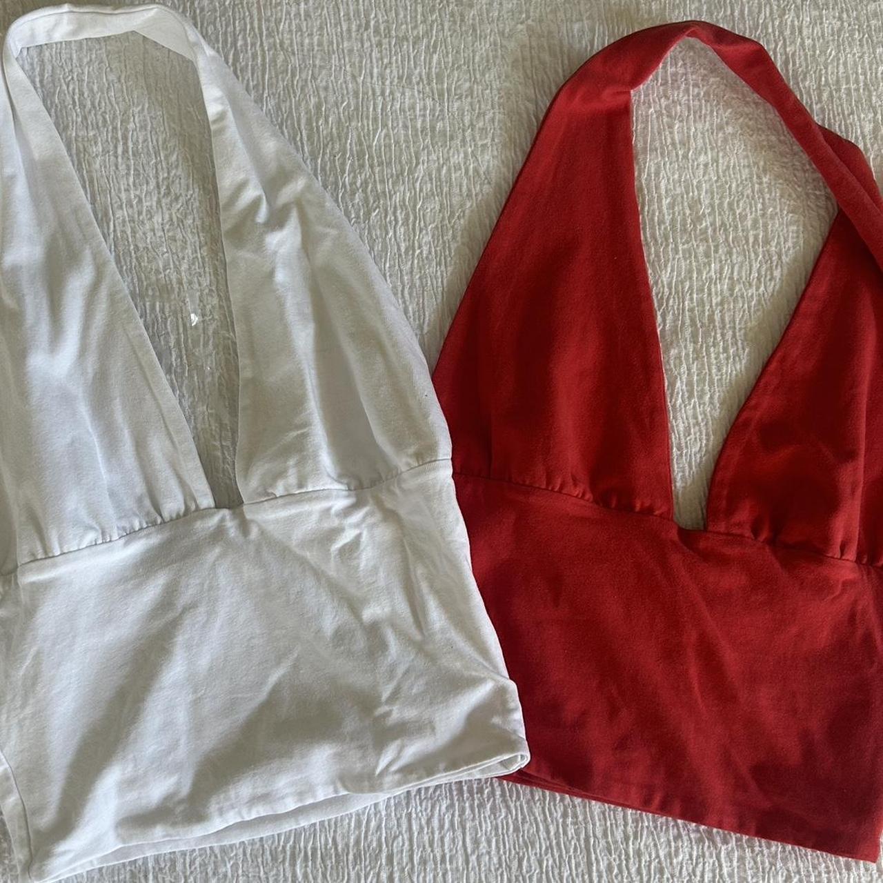 Bundle of two halter tops size xs Last photo shows... - Depop