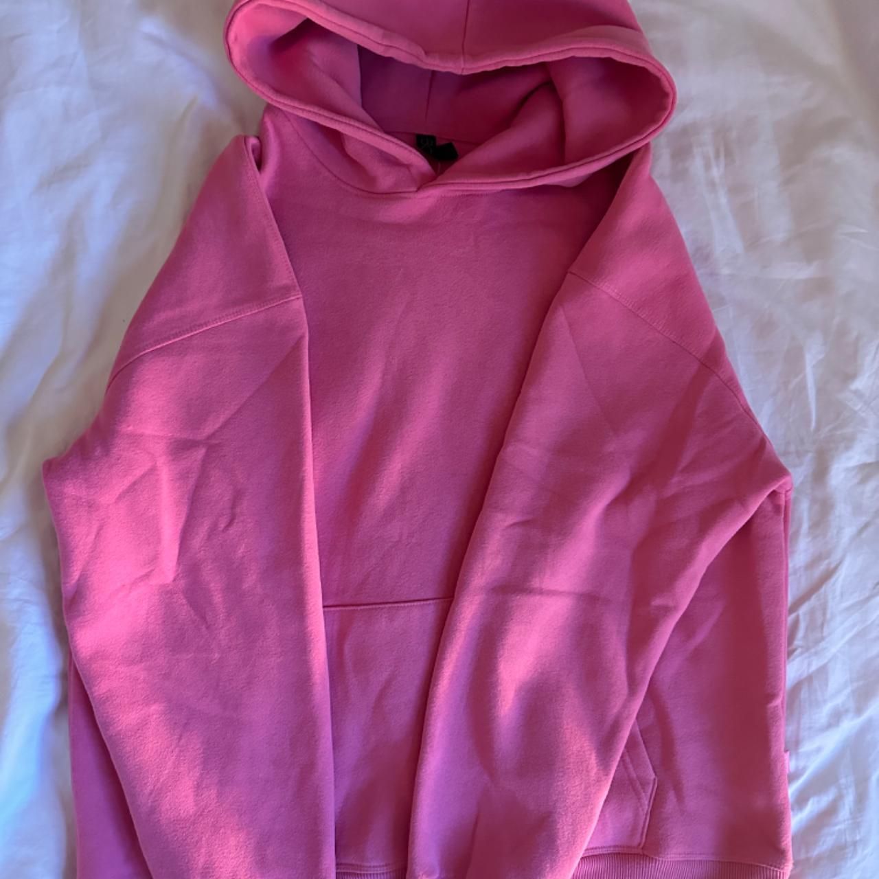 Pink fleece hoodie Super comfy and flattering fit,... - Depop
