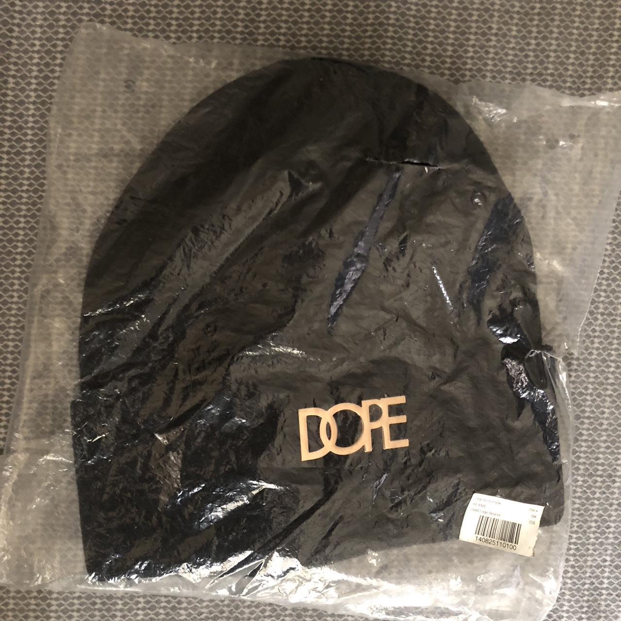 Black Dope Beanie Brand New - Depop