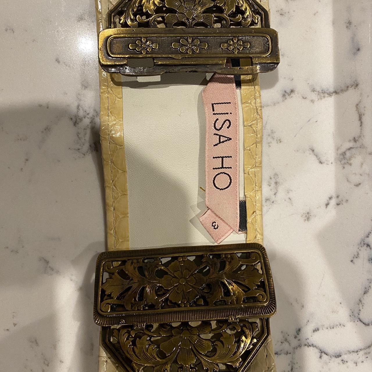 Lisa Ho Designer belt Size 3, never worn. Cream in... - Depop