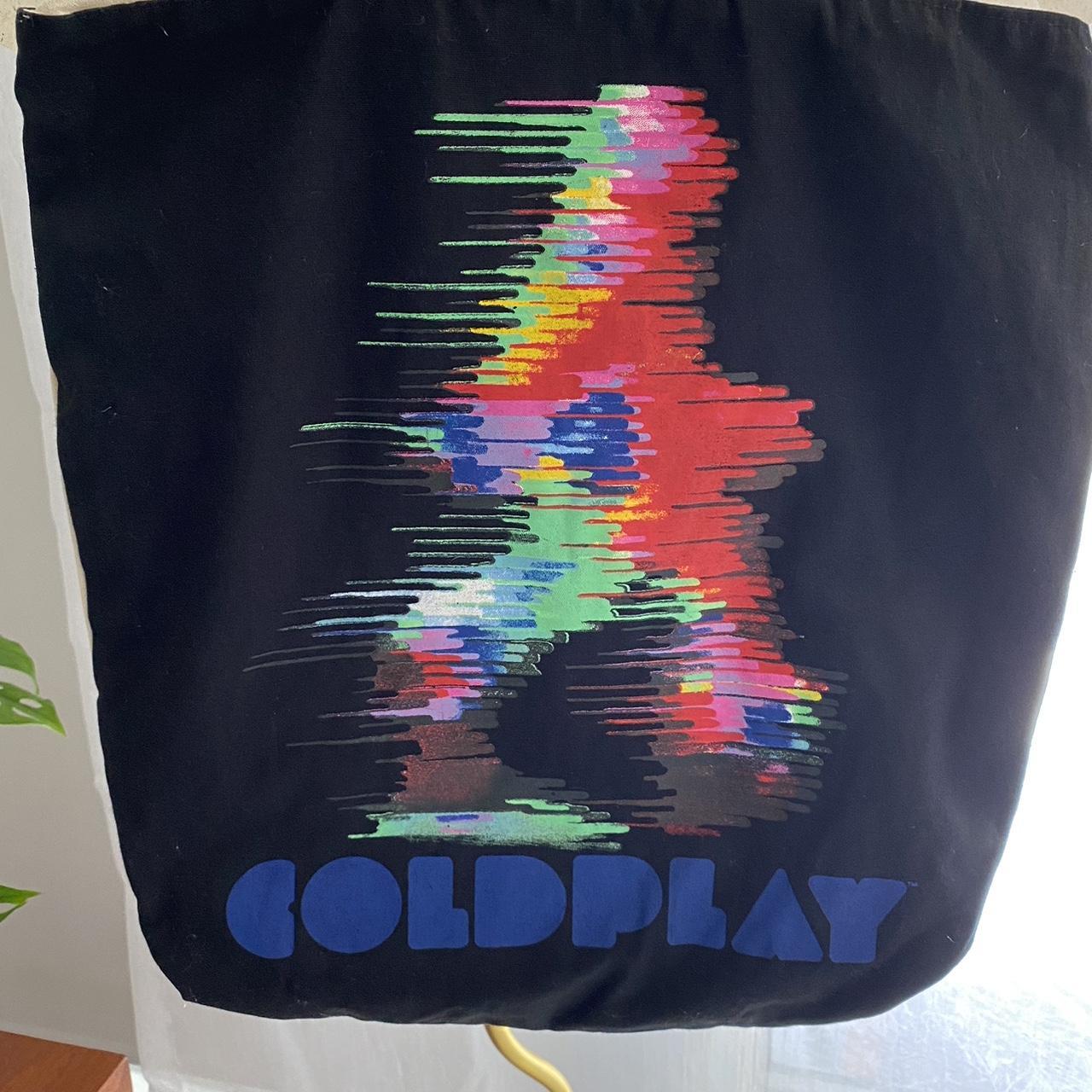 Vintage Coldplay Tote bag with zip, never used but... - Depop