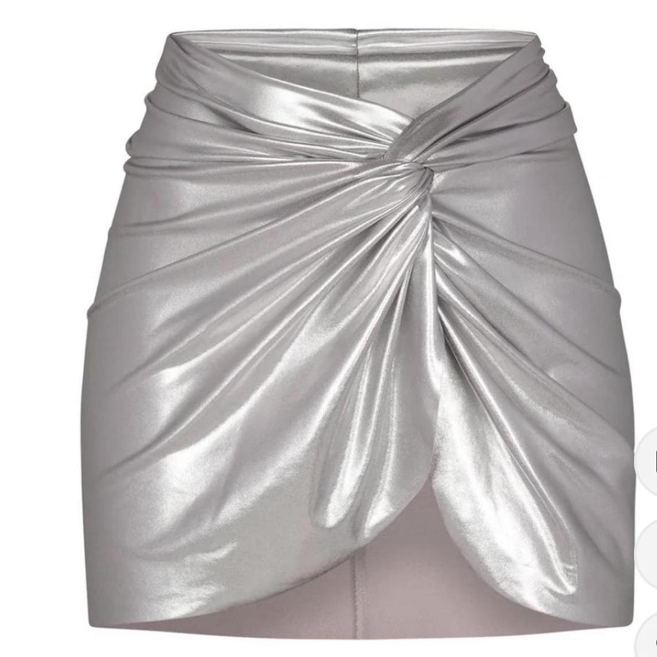 Skims Women's Silver Dress | Depop