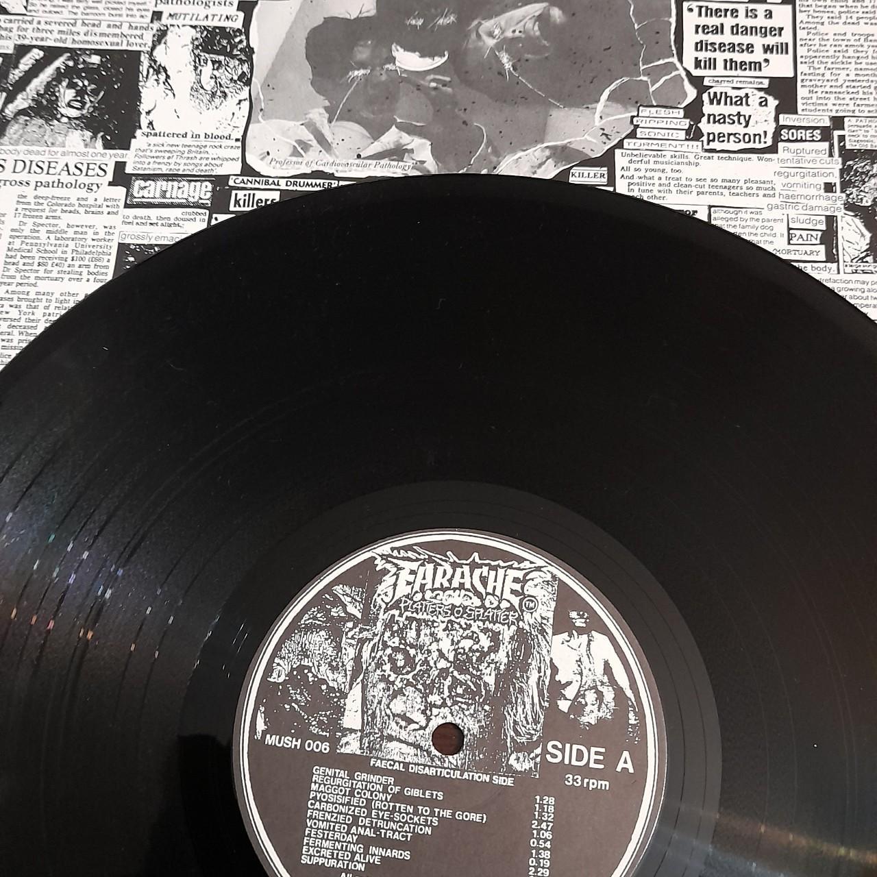 Carcass lp record, 1988 earache first press with... - Depop