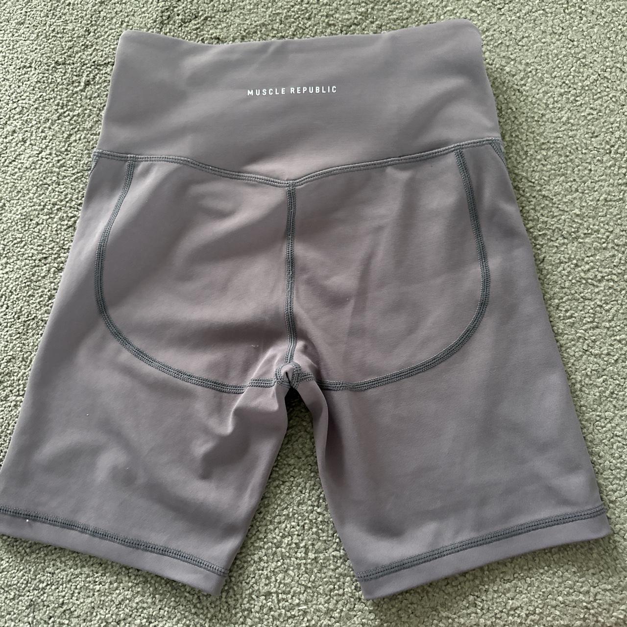 Muscle republic biker shorts This was a Micky Parker... - Depop