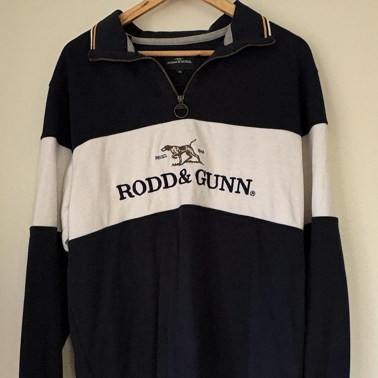 Rodd and Gunn Foresters Peak half zip in Navy.... - Depop