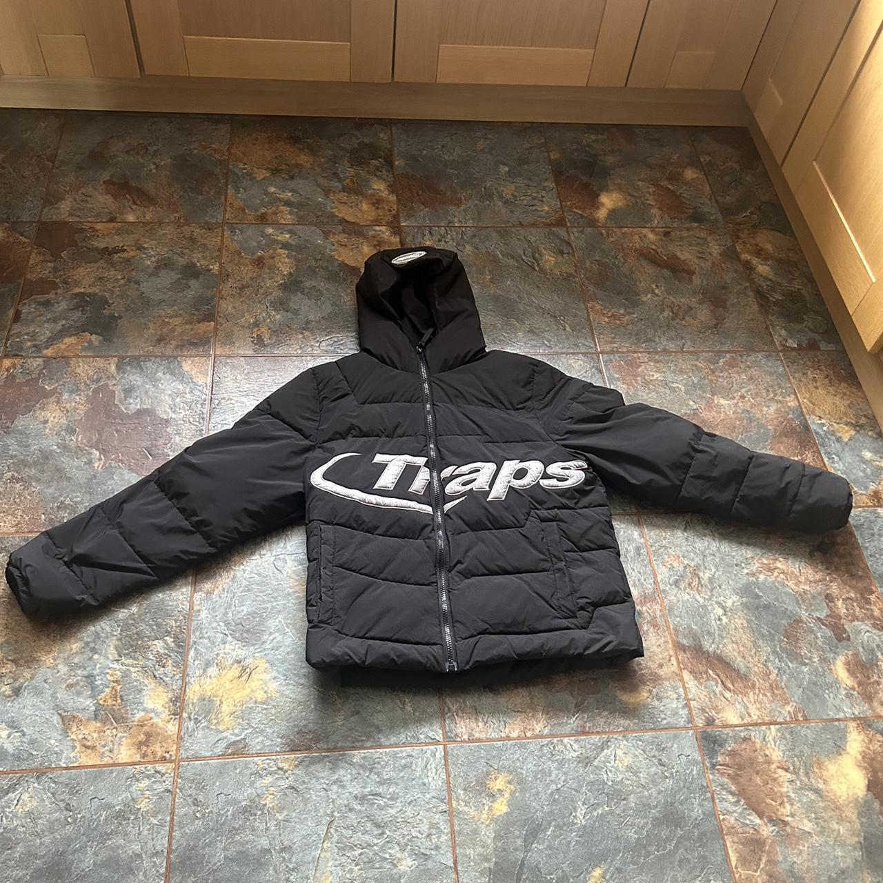 Trapstar Men's Black and White Coat | Depop