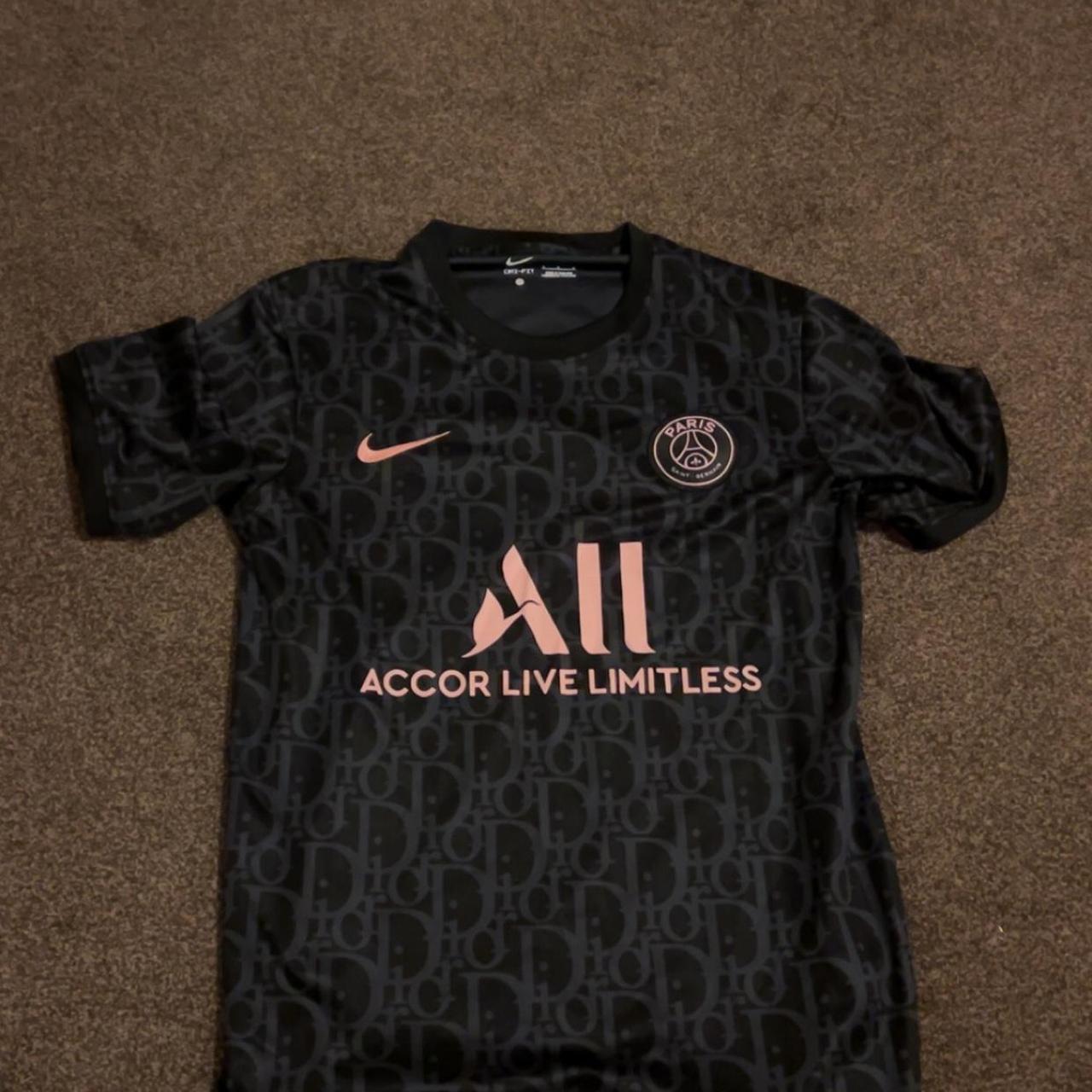 Dior X Paris saint german football tee Worn once and... - Depop
