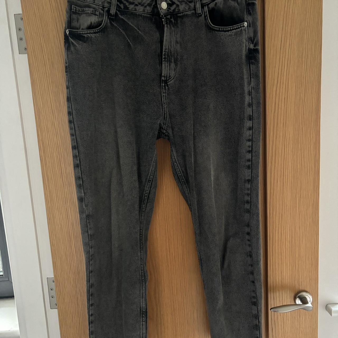 POCO Mom jeans in grey in a 16S - Depop