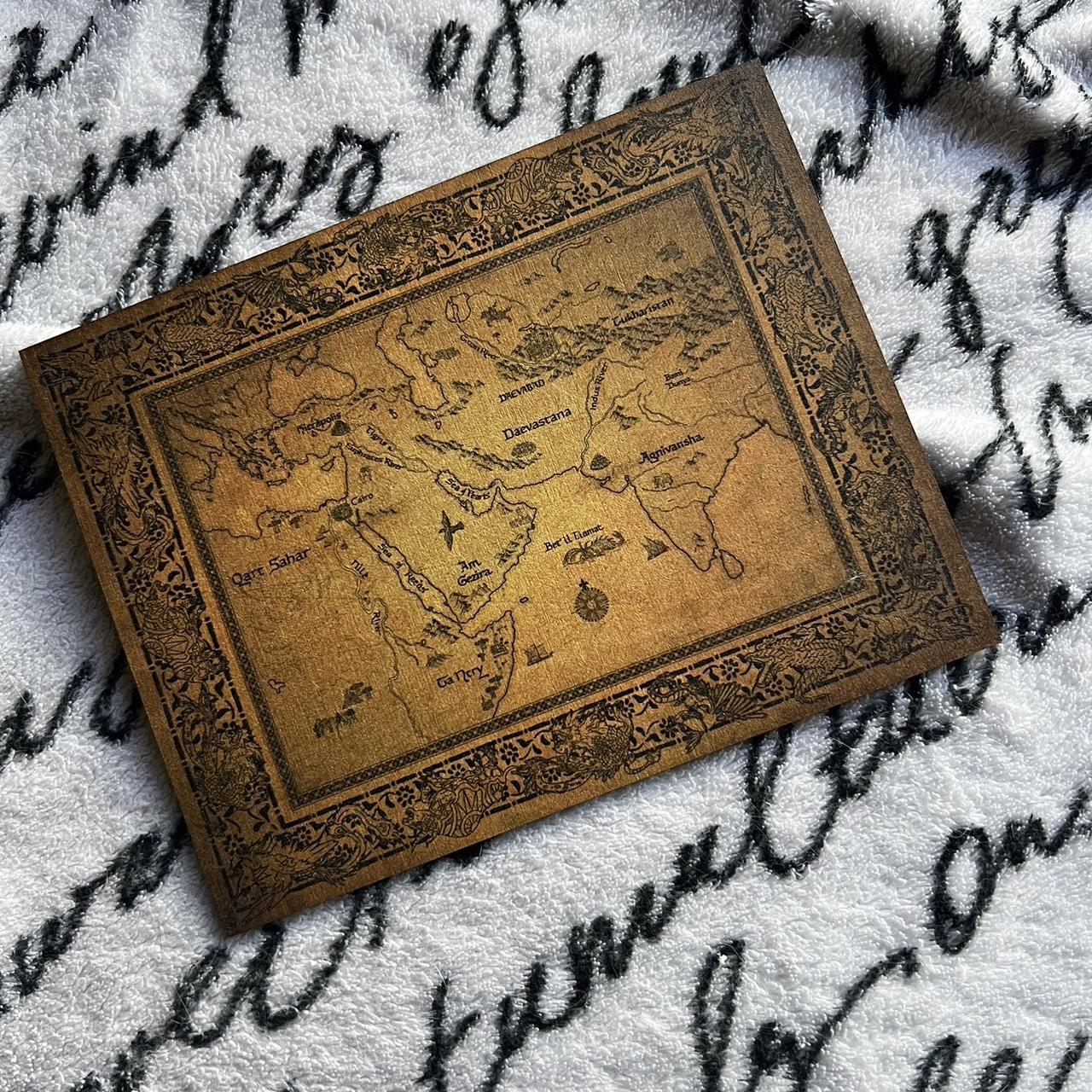 Daevabad wooden map #illumicrate #book #daevabad - Depop