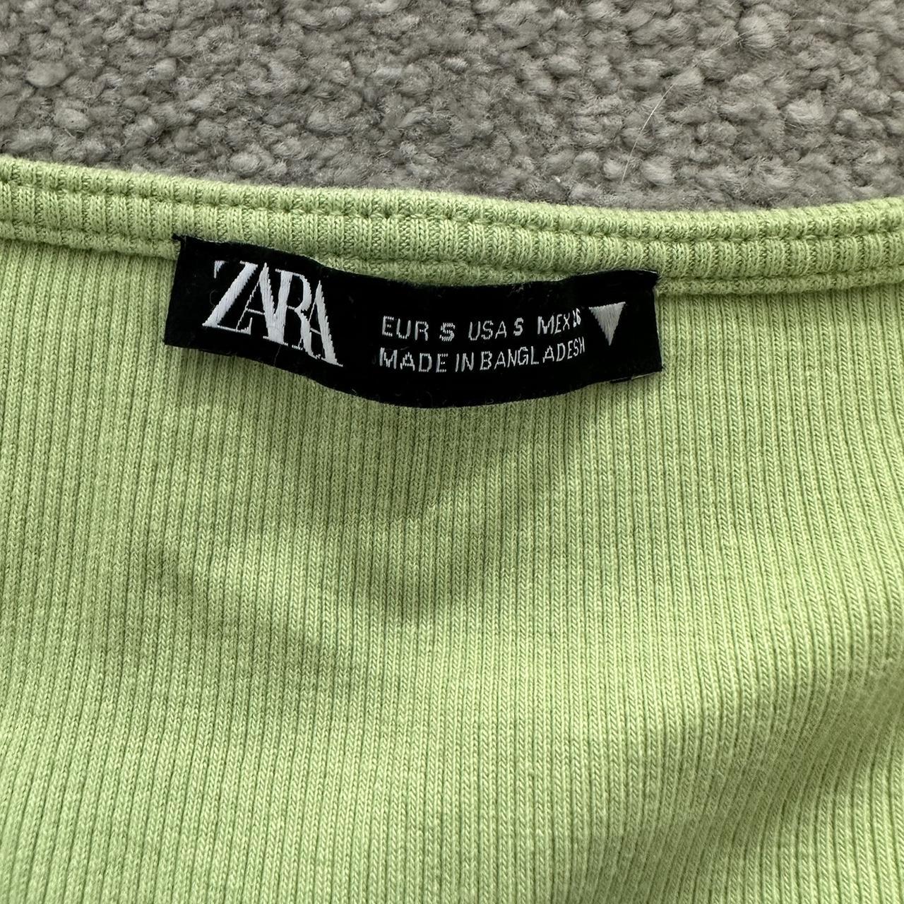 Crop Zara top with ruffle sleeve detail Really... | Depop