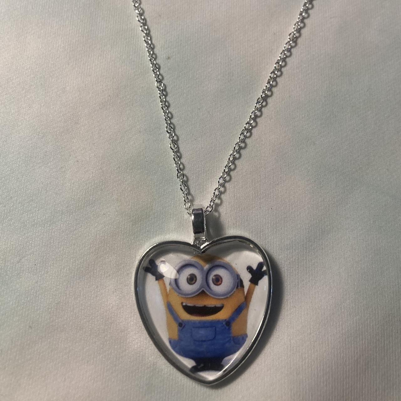 Cute minion heart 18 inch pendant necklace💌 This... - Depop