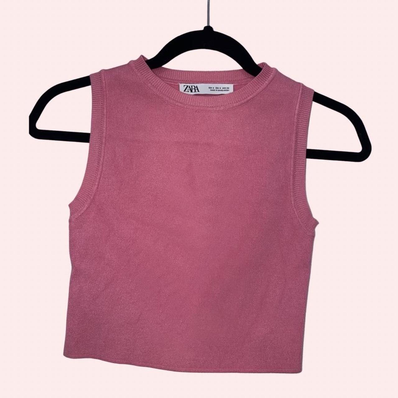 Zara Women's Pink Shirt | Depop