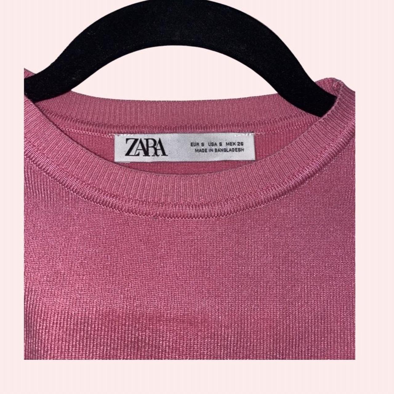 Zara Women's Pink Shirt | Depop
