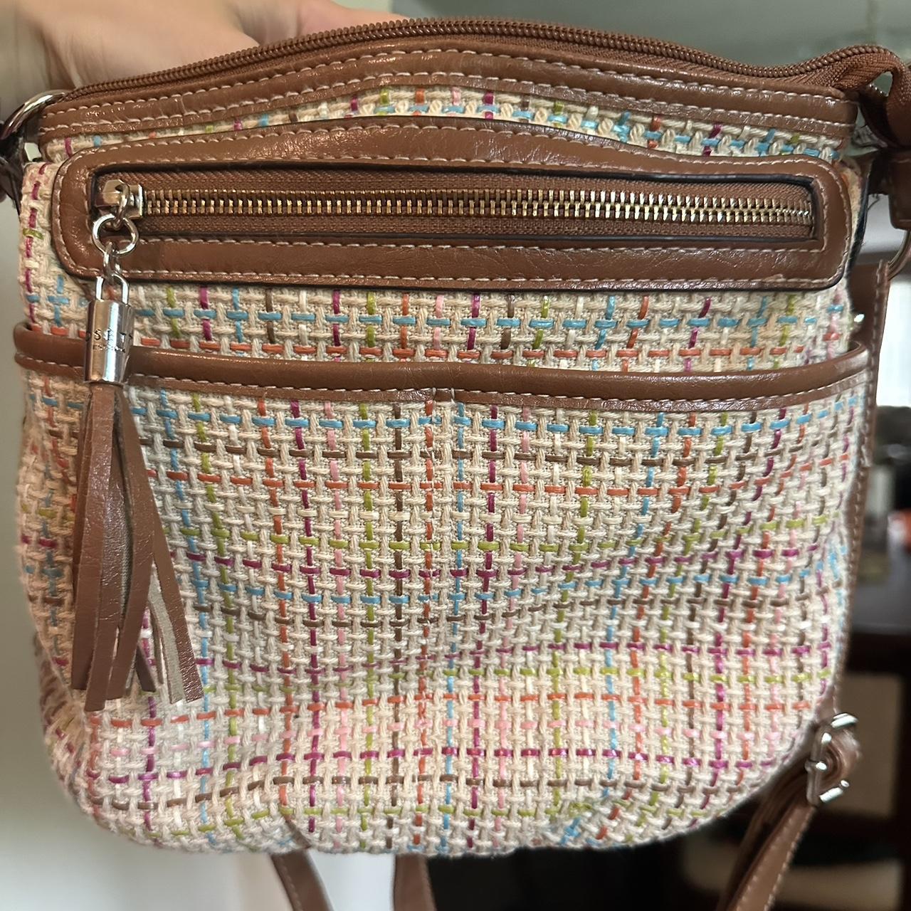 Rosetti Women's Pink and Blue Bag | Depop