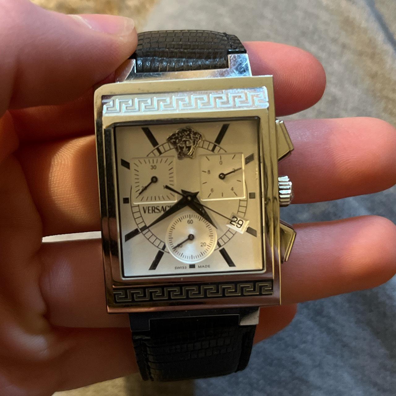 MESSAGE BEFORE BUYING Rare silver square face... - Depop