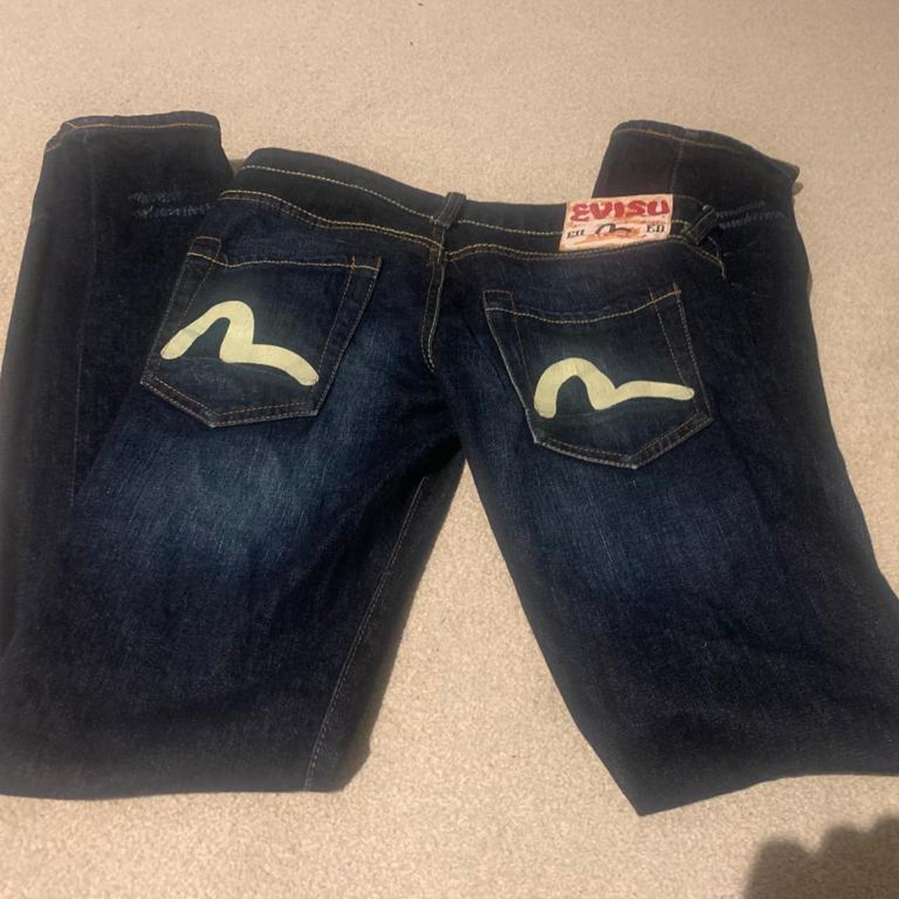 evisu jeans 28’’ waist message me for more details... - Depop