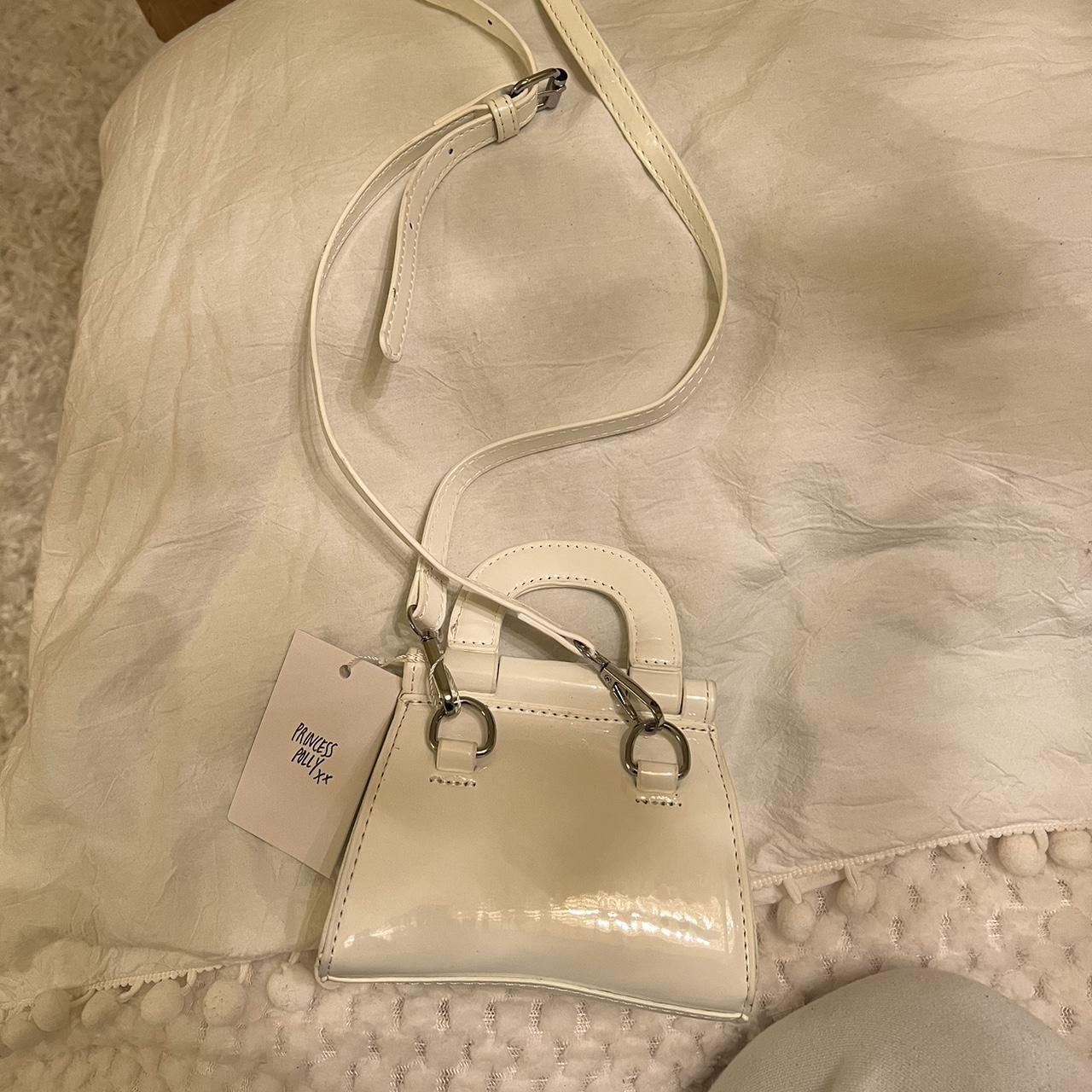 Princess Polly, mini white purse never used - w/ tags - Depop