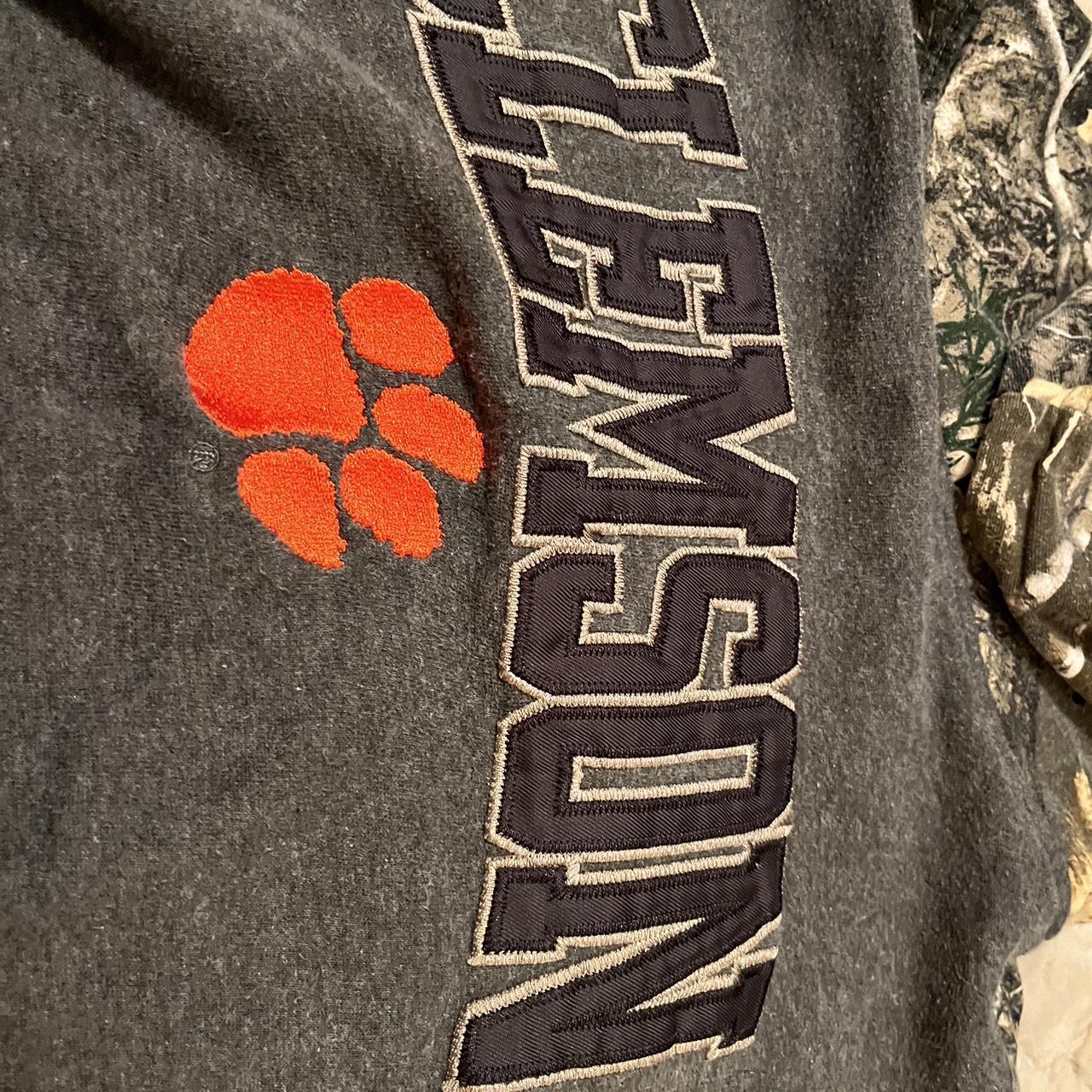 medium clemson camo hoodie - Depop