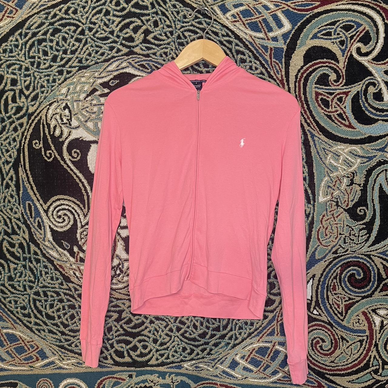 Pink Polo Ralph Lauren Sport Zip Up Jacket - Size... - Depop