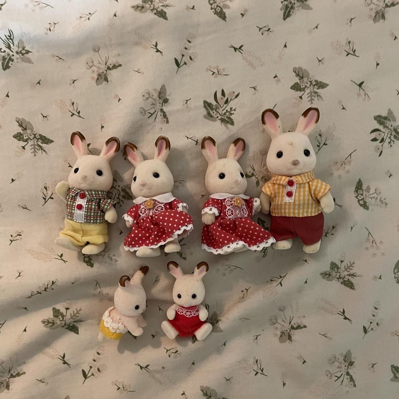 calico critters bunny family set #calicocritters - Depop