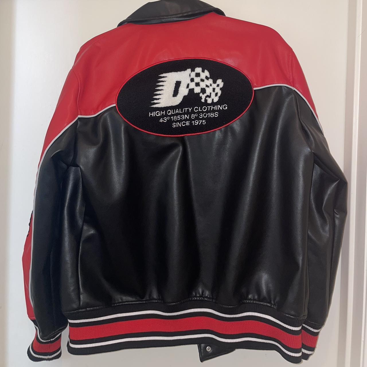 ZARA MEN FAUX LEATHER PATH RACER JACKET NWT SIZE... - Depop