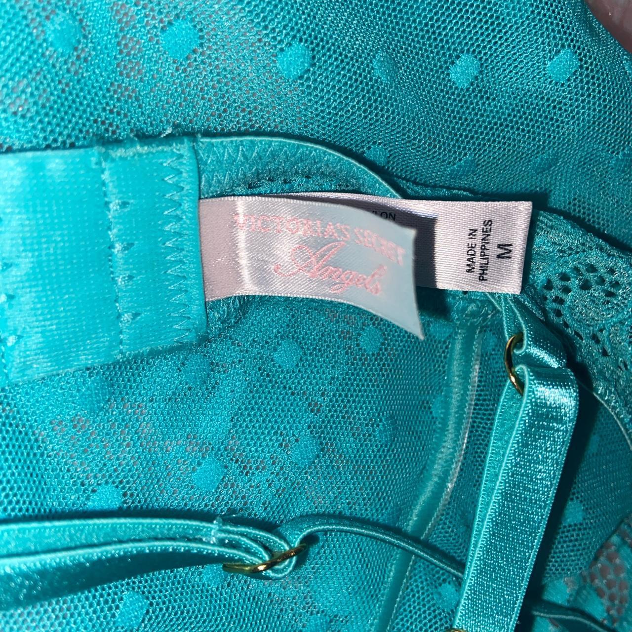 victoria’s secret blue teal mesh lace cami also fits... - Depop
