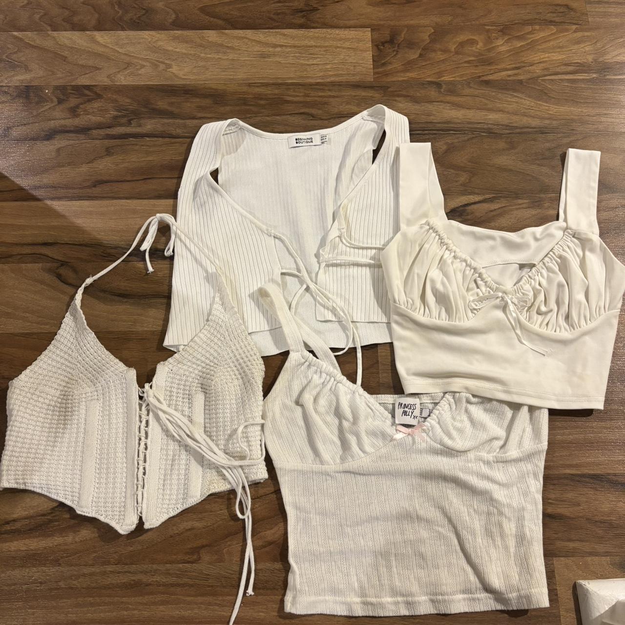 White crop top bundle | Depop