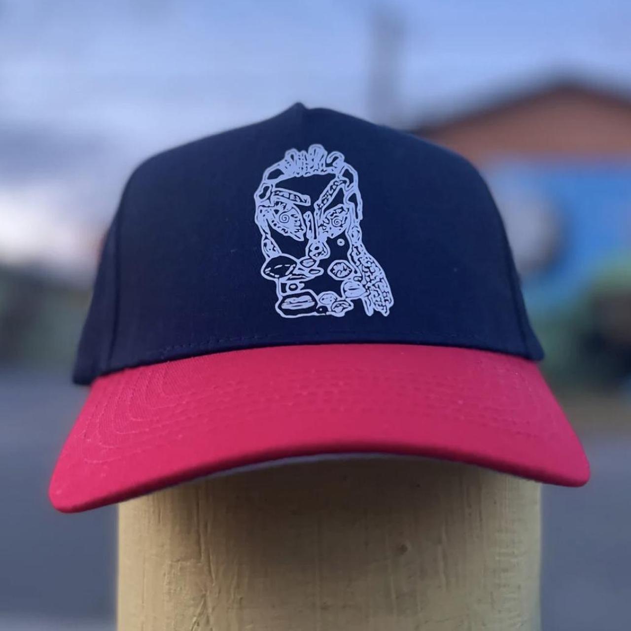 Men's Red and Navy Hat | Depop