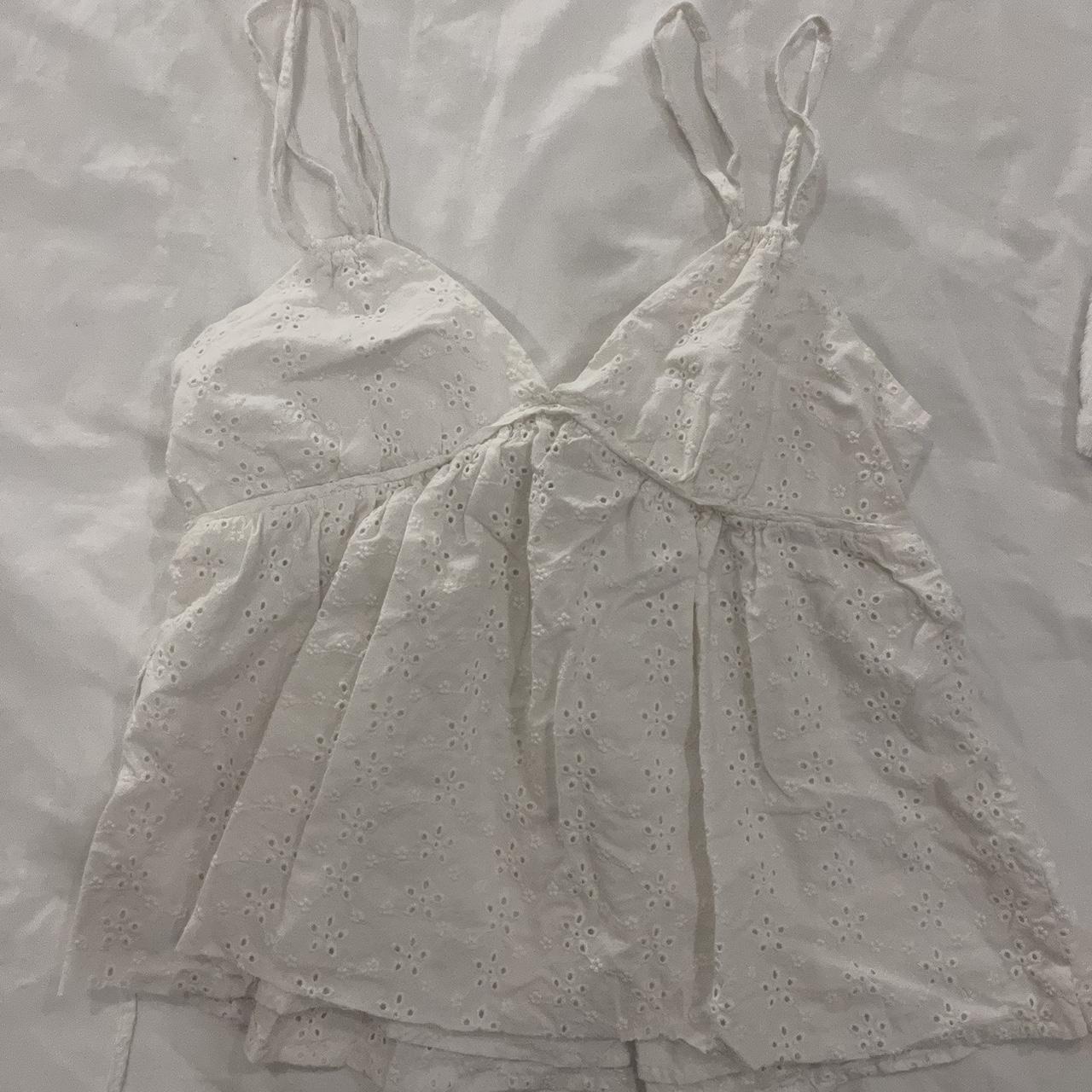 Wild Fable Women's White Vest | Depop