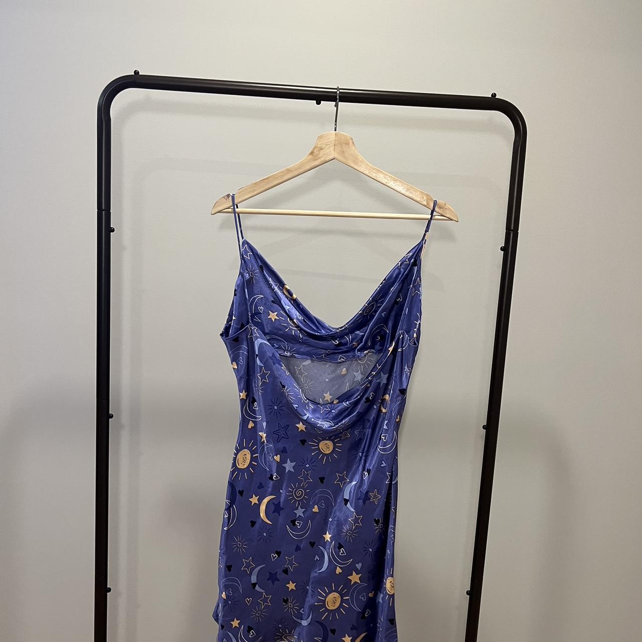 Zara Moon & Stars Mini Dress💫 Light purple mini... - Depop