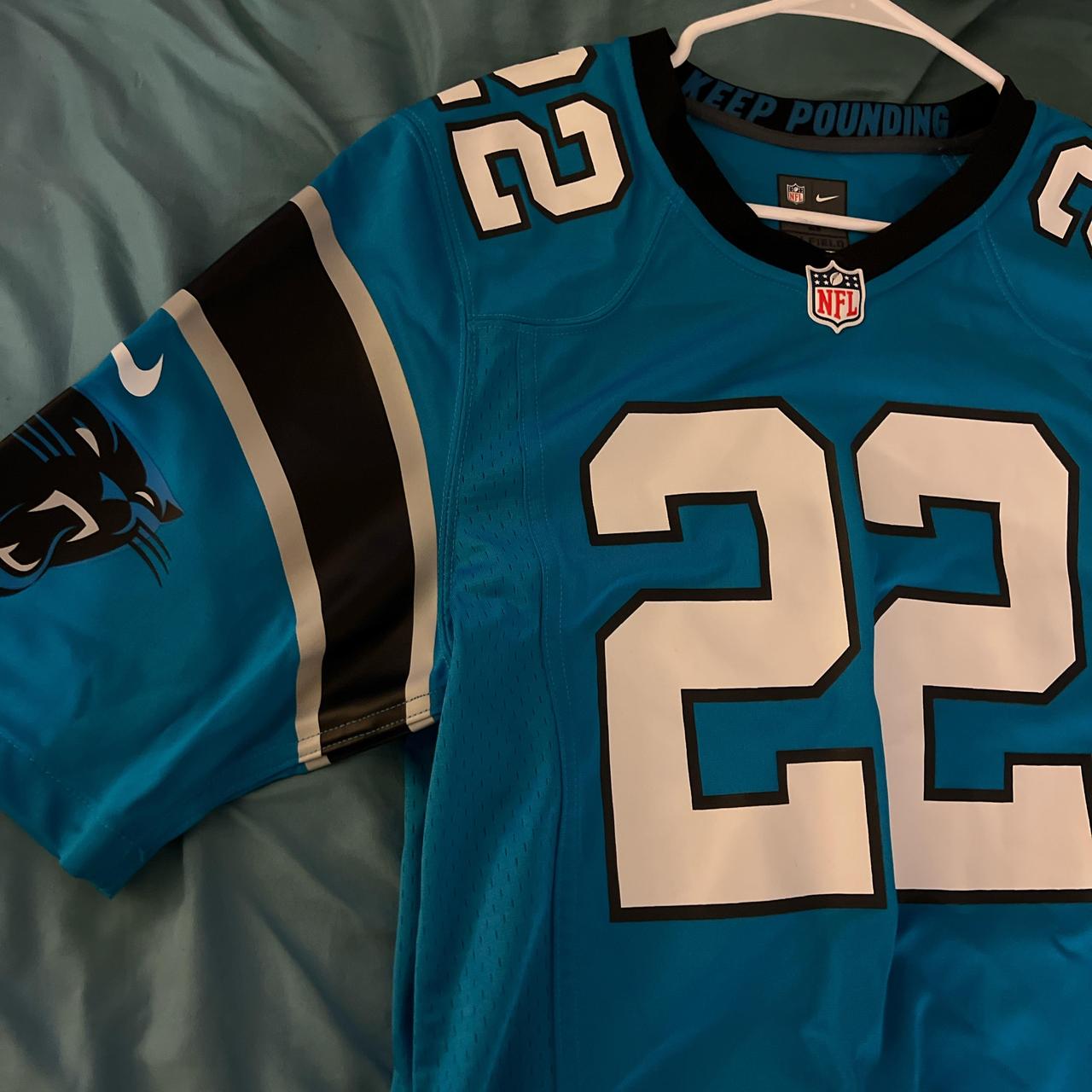 Authentic NFL McCaffrey Jersey 💙 Size small, but it... - Depop