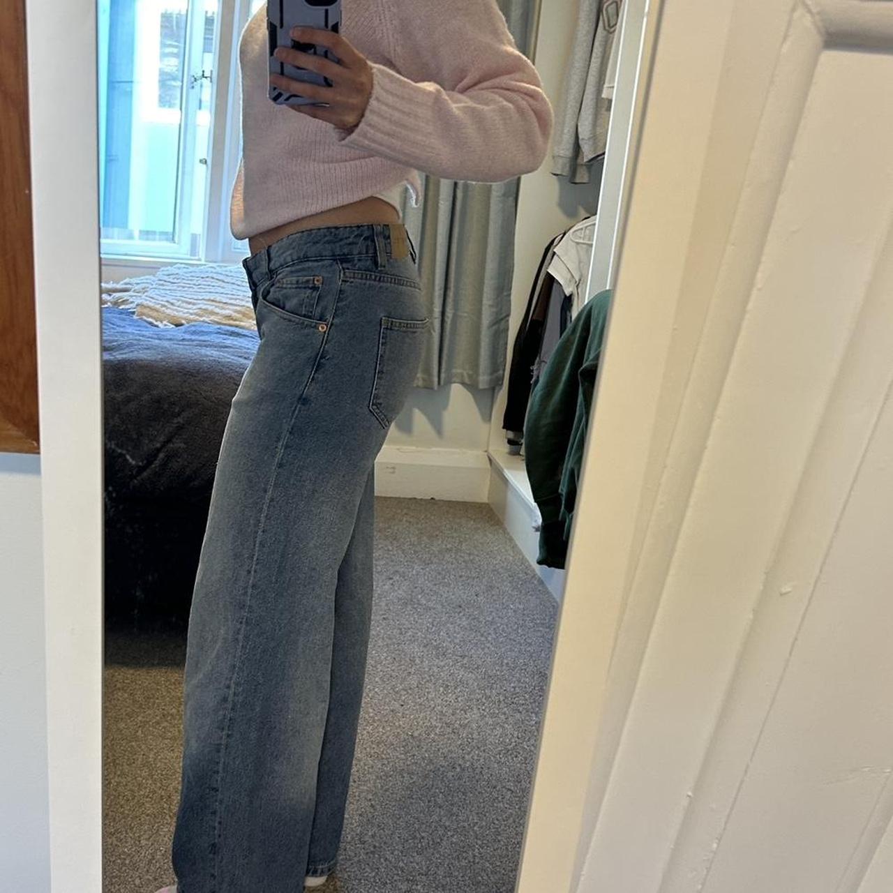 Motel Rocks Low Rise Parallel Jeans in Vintage... - Depop