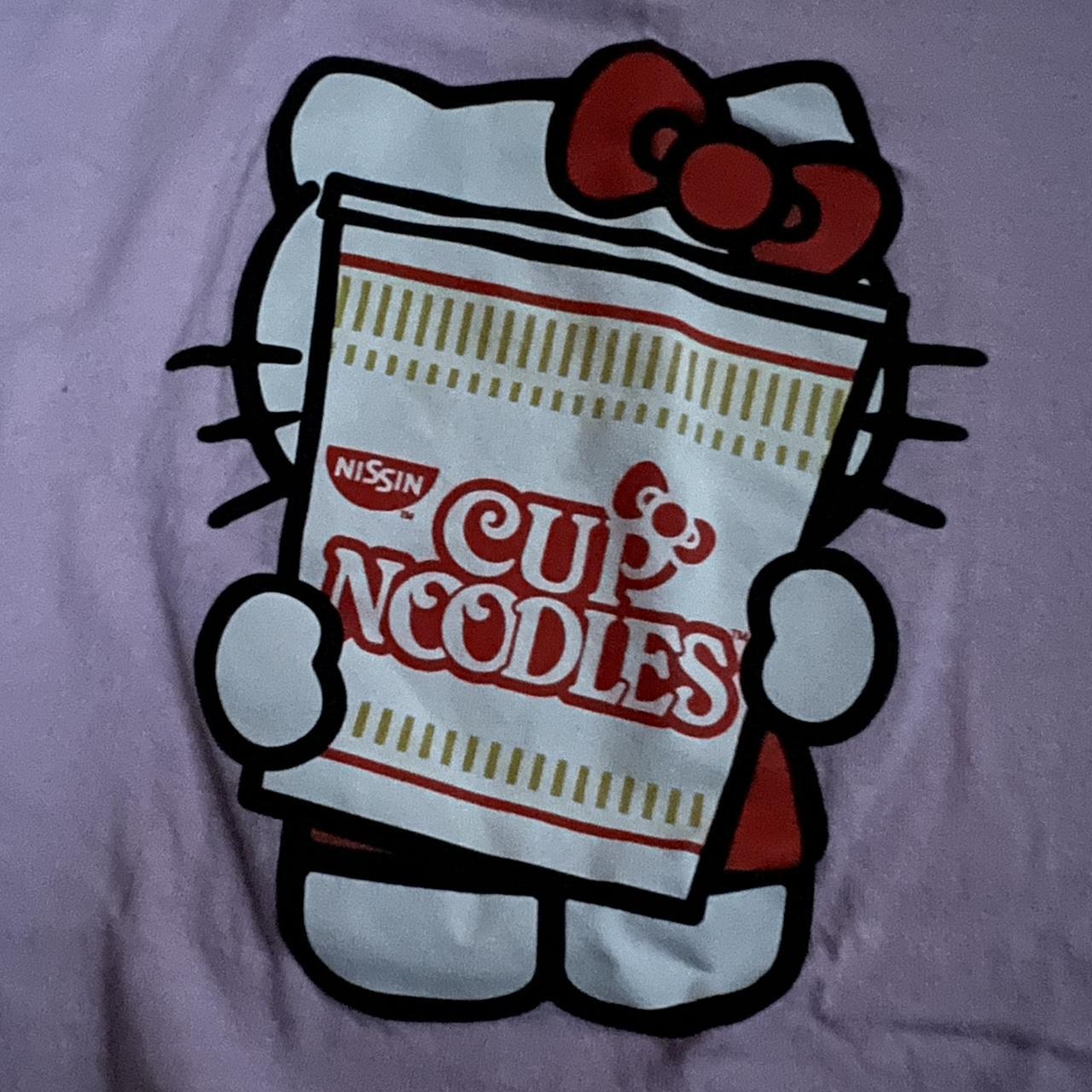 Hello Kitty x Cup Noodles Tee pink hello kitty... - Depop
