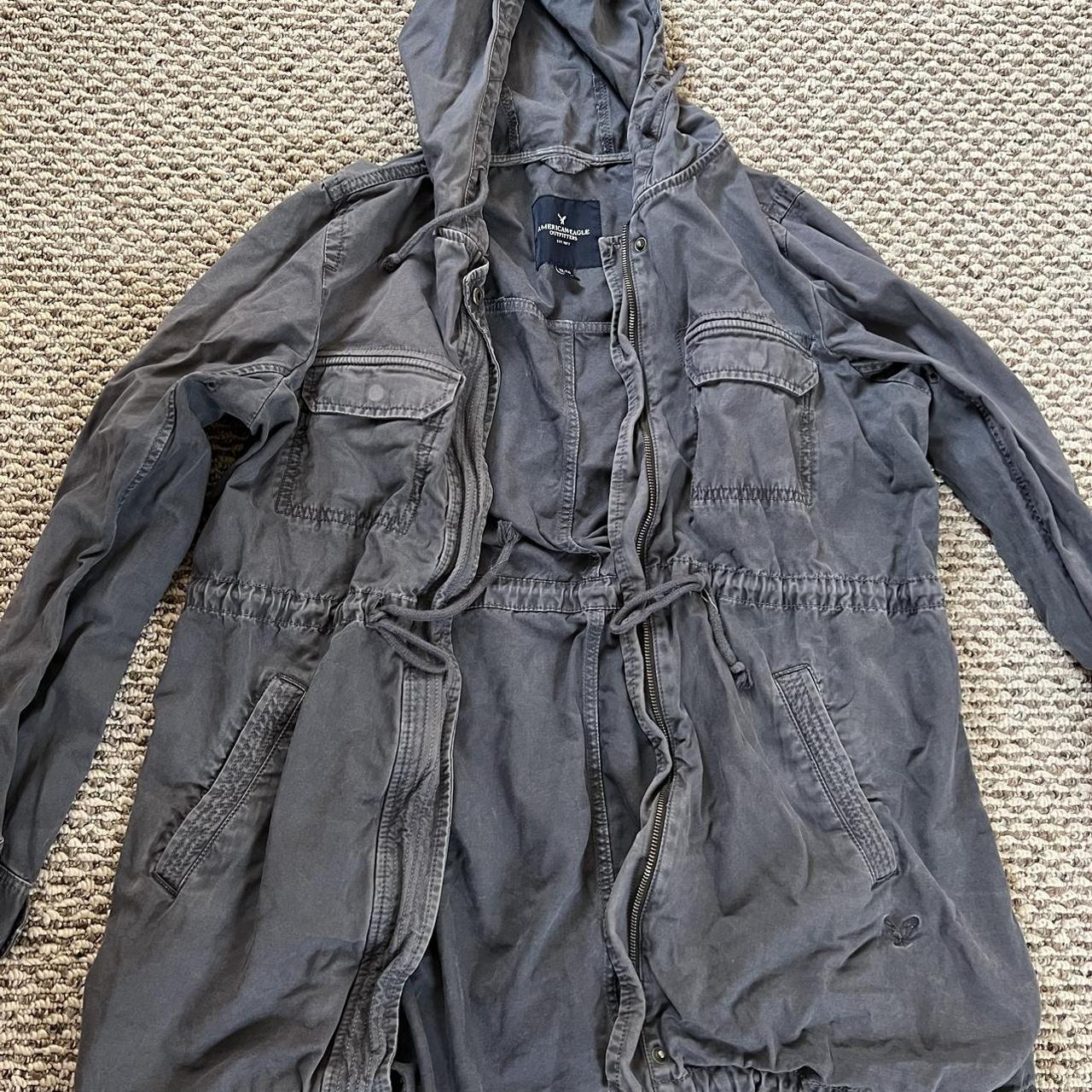 American Eagle dark blue “military jacket” Size XL... - Depop