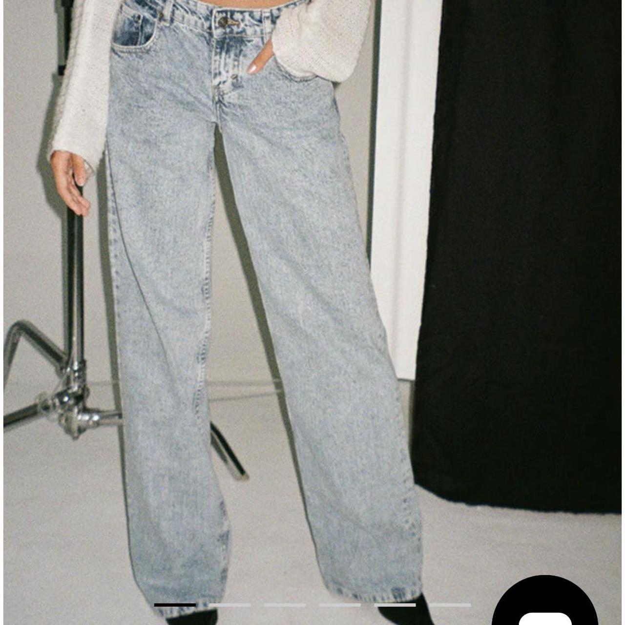 Motel Rocks Low Rise Parallel Jeans In 80s Light... - Depop