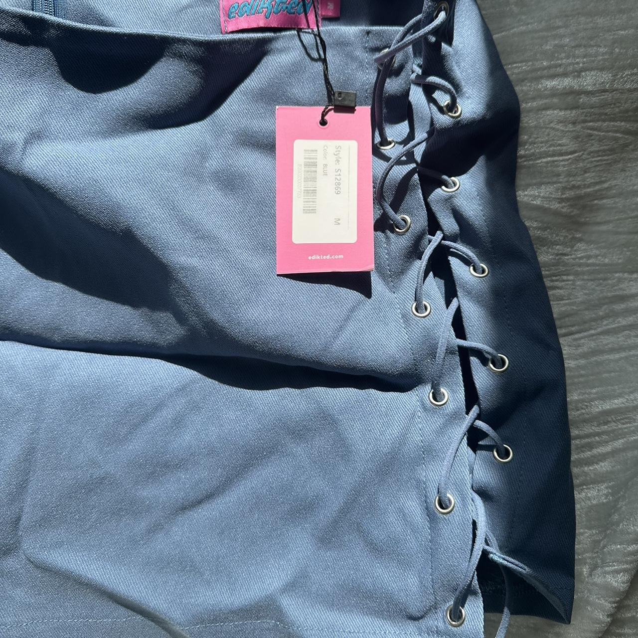 Edikted Lace Up skirt and top set Skirt size... - Depop