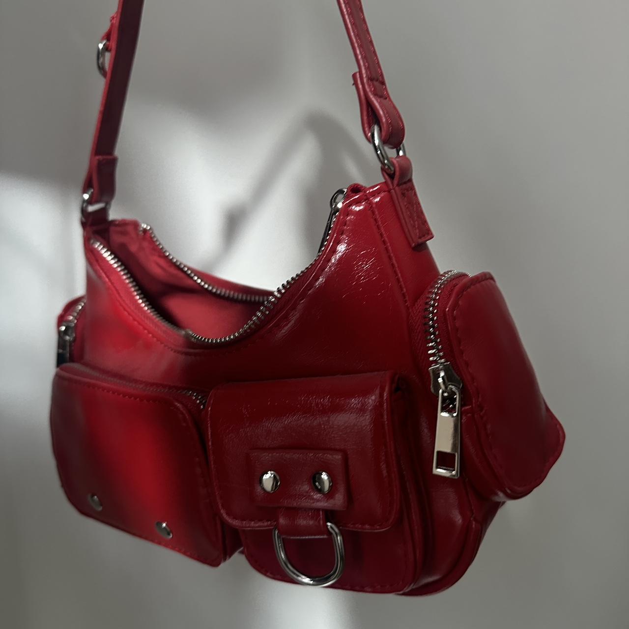 more pics of the red utility bag!! DONT BUY - Depop