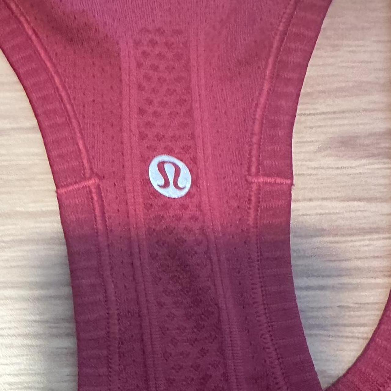 Deep Red Lululemon Swiftly Tank (older style) Fits... - Depop