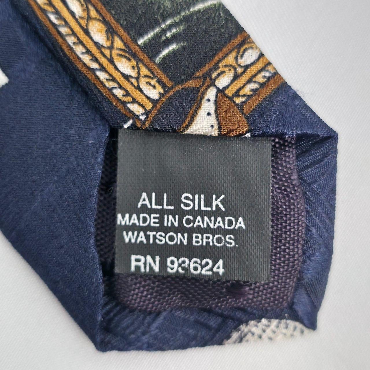 Van Heusen Silk Tie Golf Print Novelty Classic Mens... | Depop