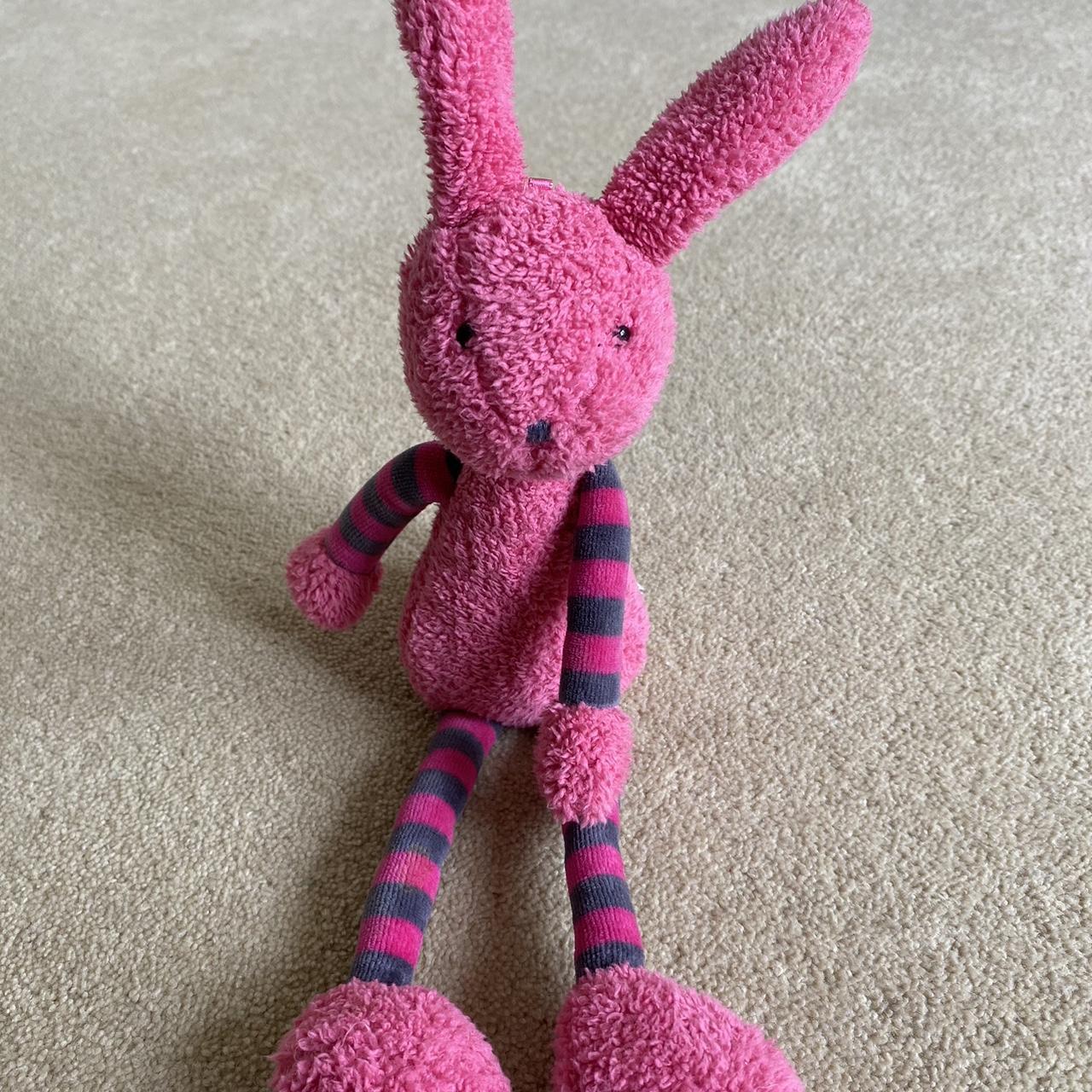 Jelly cat pink stripy rabbit Contains rattle... - Depop