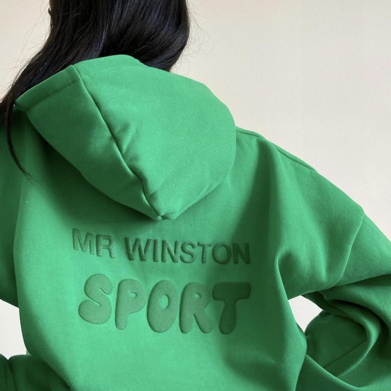 MR WINSTON SPORT green puff SIZE: S preloved -... - Depop