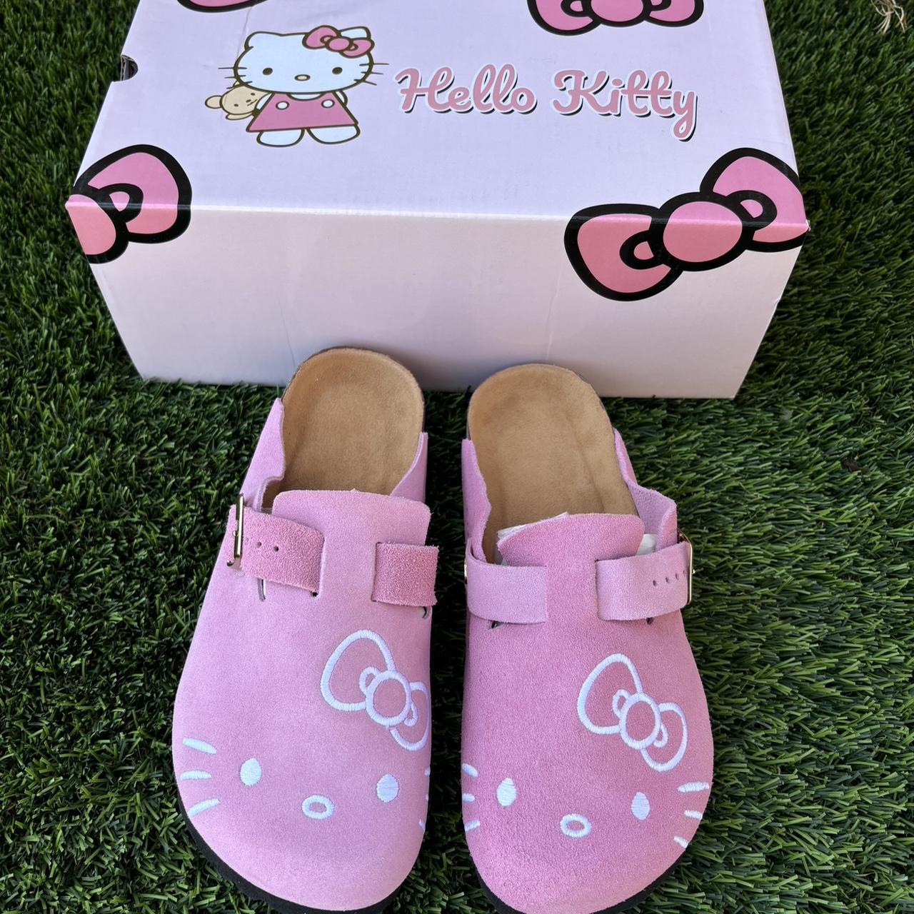 Hello Kitty x Birkenstock Clogs Size 4y / 5.5... | Depop