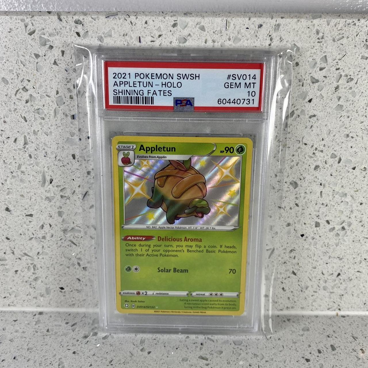 Appletun Holo SV014/SV122 Shining Fates Gem Mint PSA... - Depop