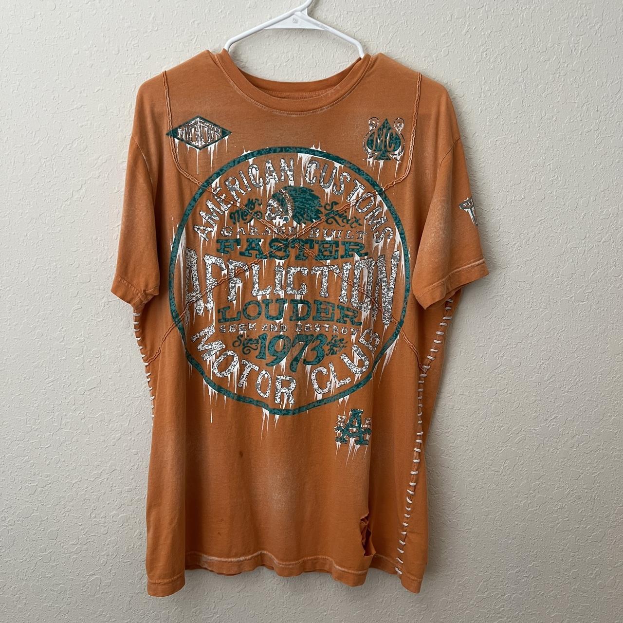 Real Affliction t shirt Brand new without tags the... - Depop