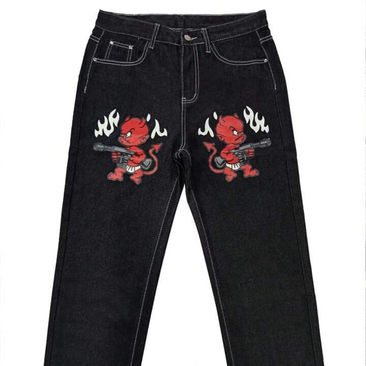 Amazing devil jeans Very stylish Size 32W Worn few... - Depop