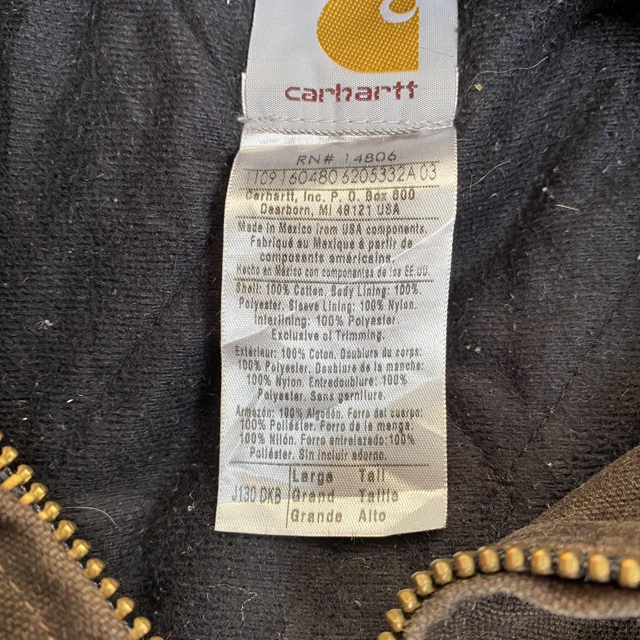 90’s Brown Carhartt Jacket Size Large In good... - Depop