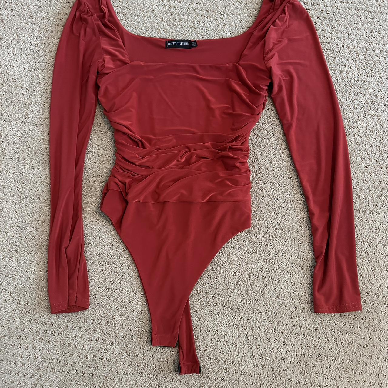 Red pretty little thing bodysuit - Depop