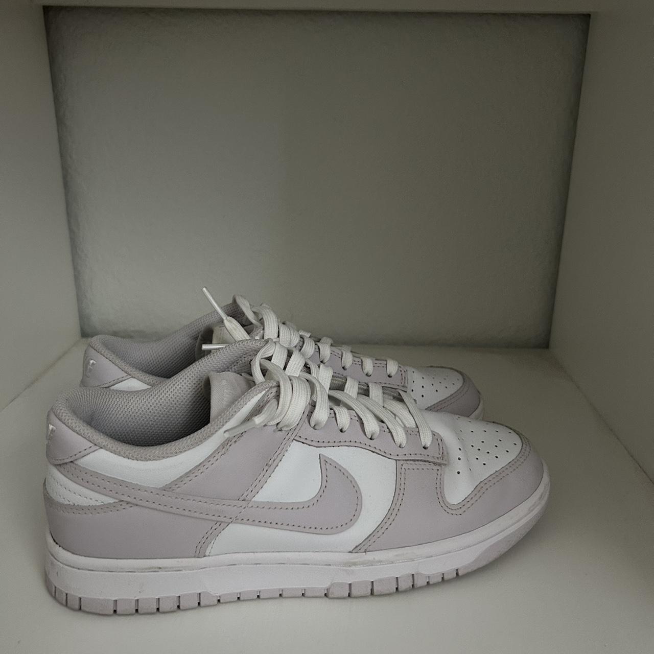 Nike dunks purpley/gray color, they can easily be... - Depop